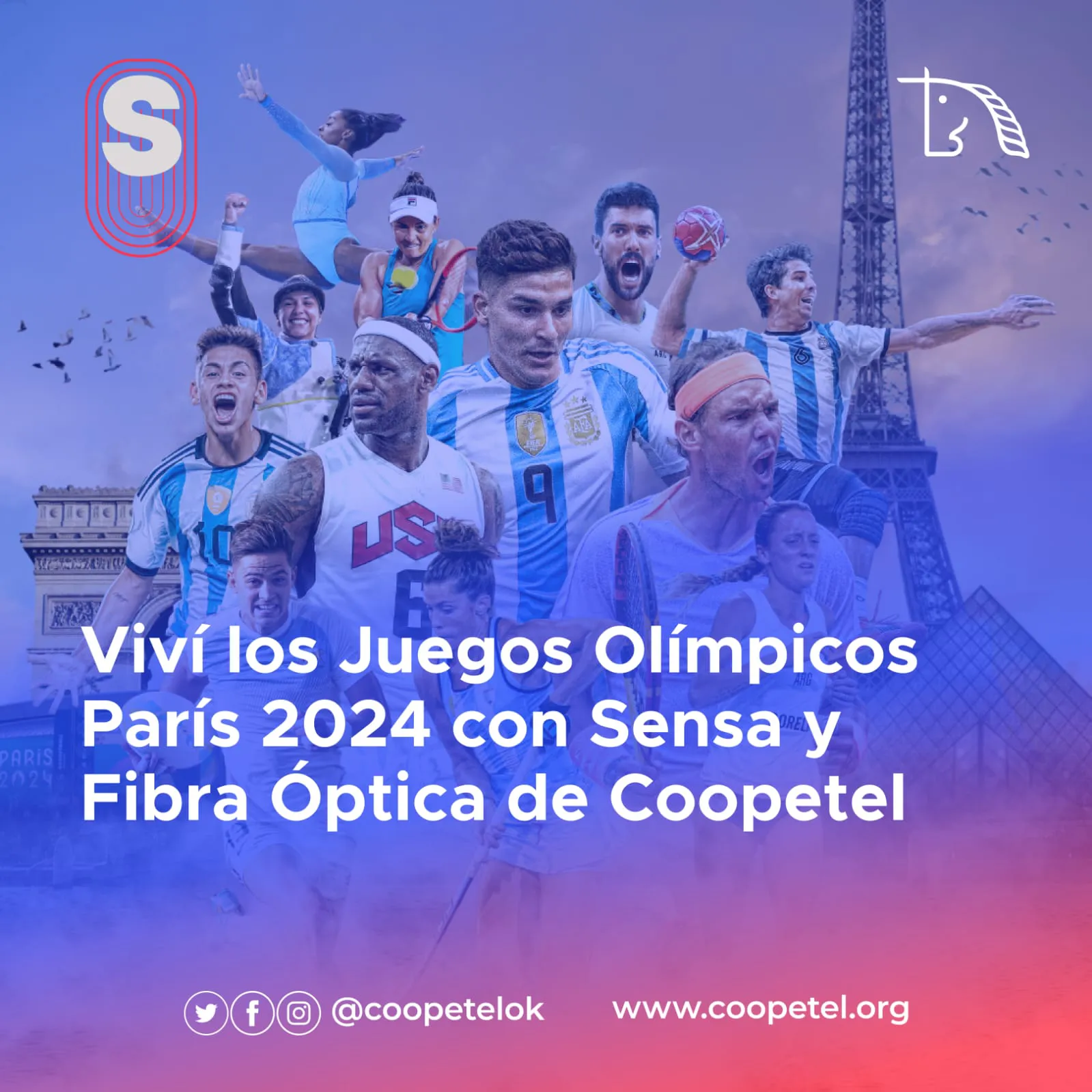 Viví los Juegos Olímpicos París 2024 con Sensa y Fibra Óptica